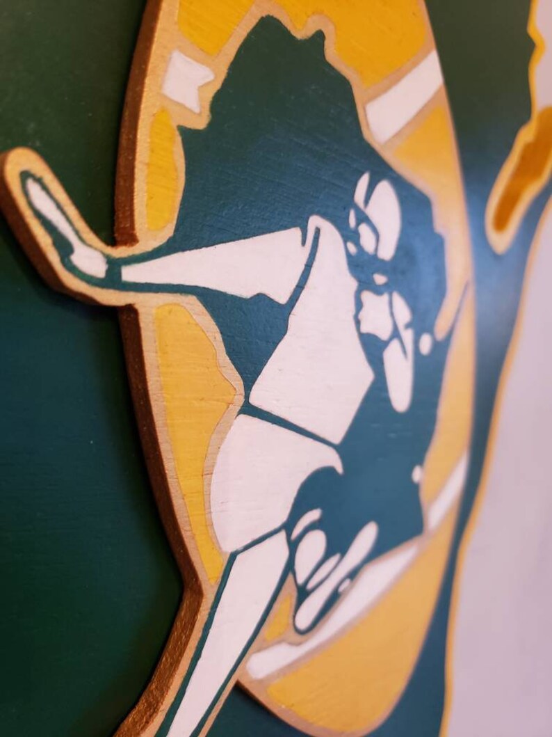 Green Bay Packers Retro Logo Sign | Etsy