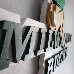 Milwaukee Bucks Retro Wood Sign - Etsy