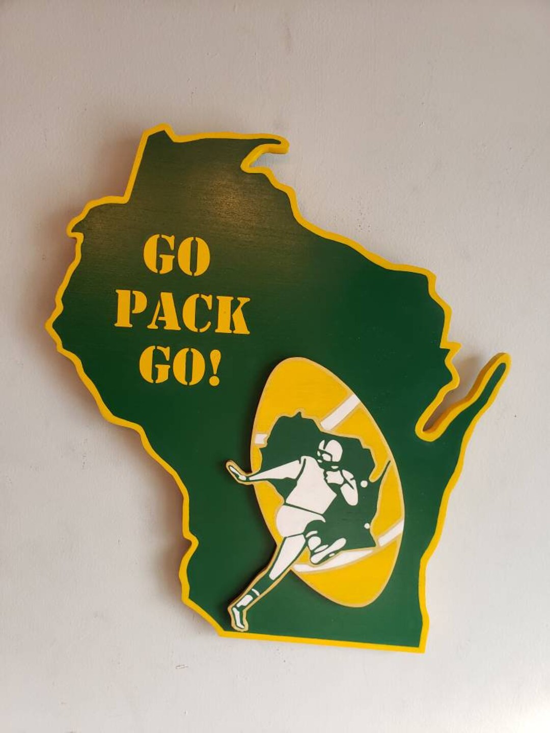 Green Bay Packers Retro Logo Sign - Etsy