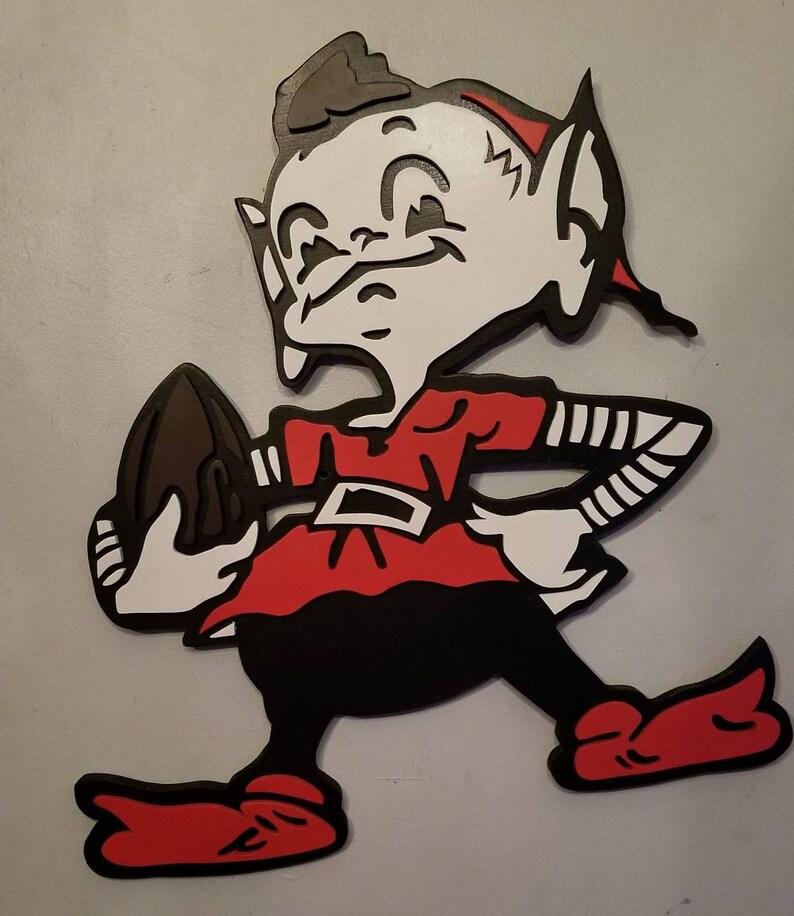 Cleveland Browns Elf Two Dimensional Wood Sign - Etsy
