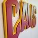 Cleveland Cavaliers Two Dimensional Font Sign - Etsy