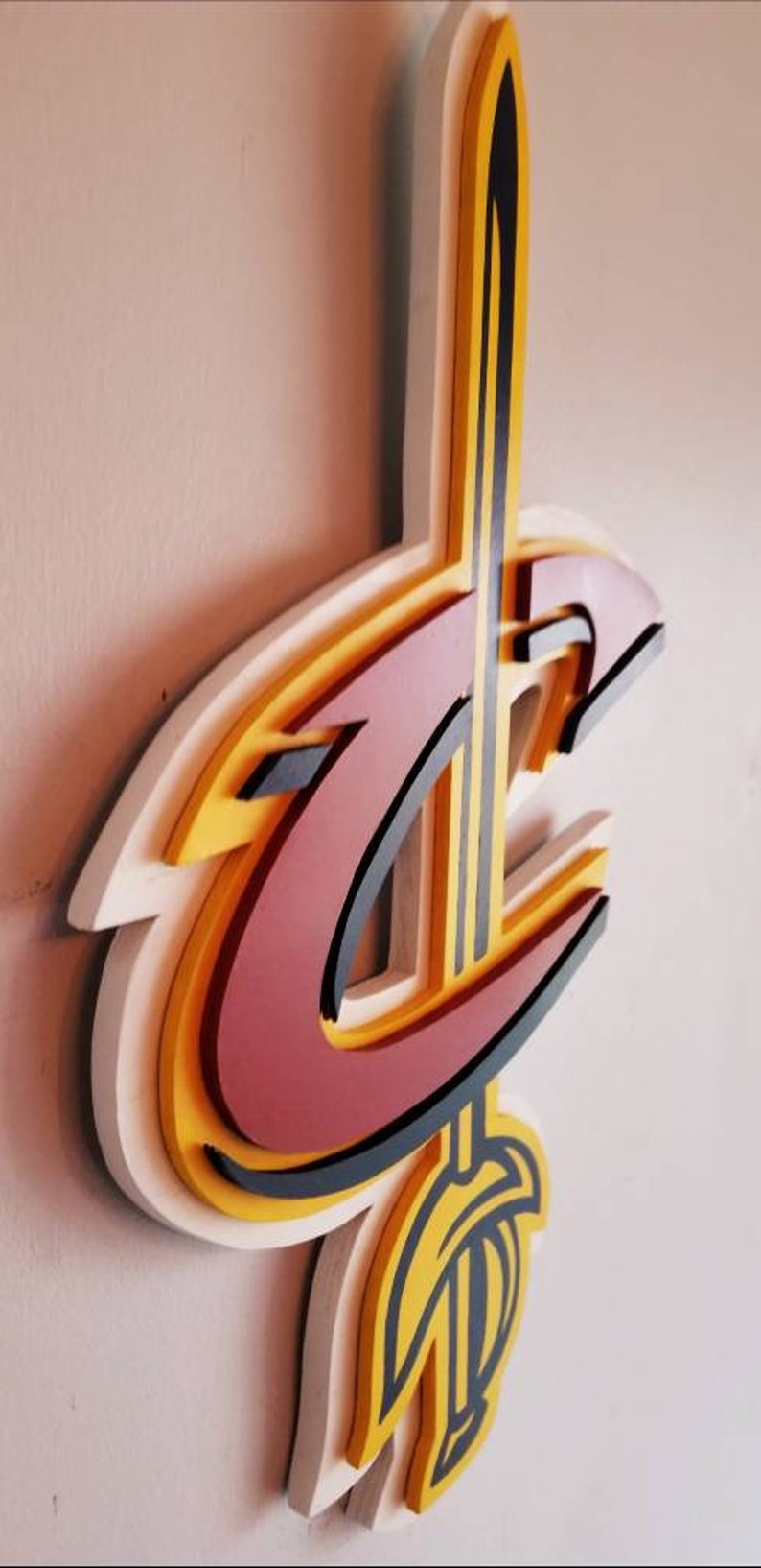 Cleveland Cavaliers Handmade Two Dimensional Wood Sign - Etsy
