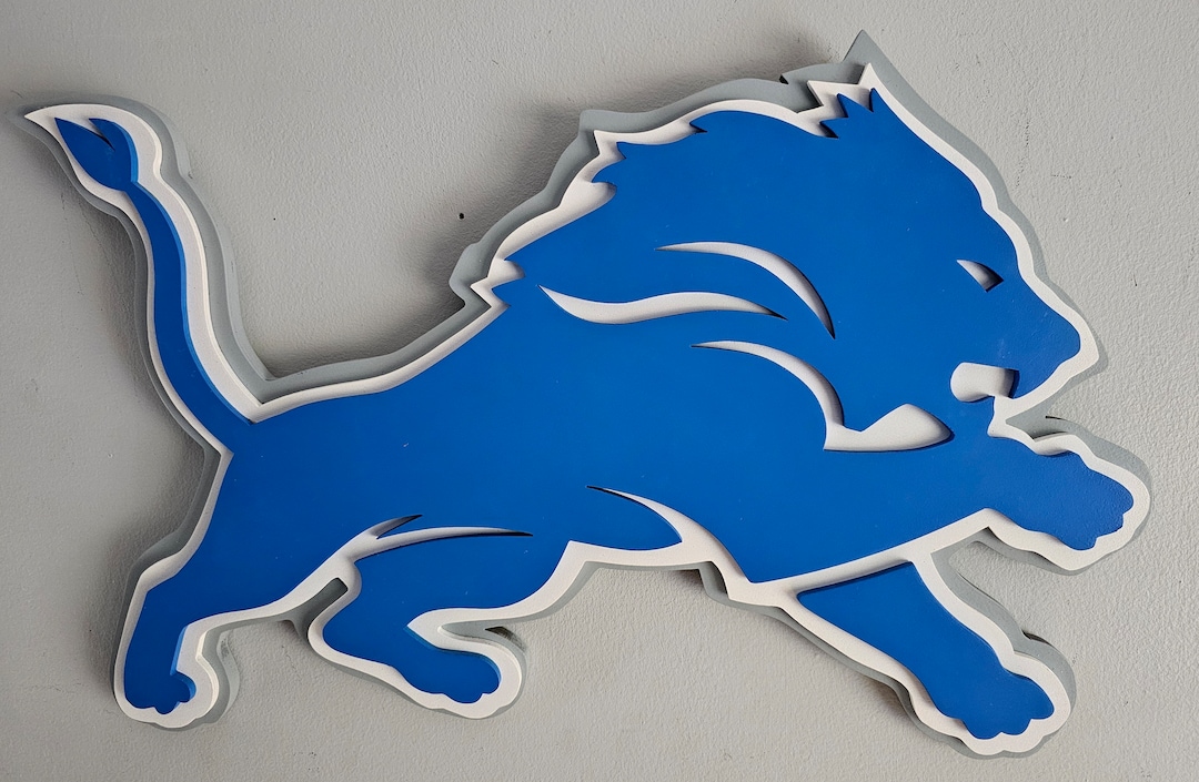 Detroit Lions Wood Sign - Etsy