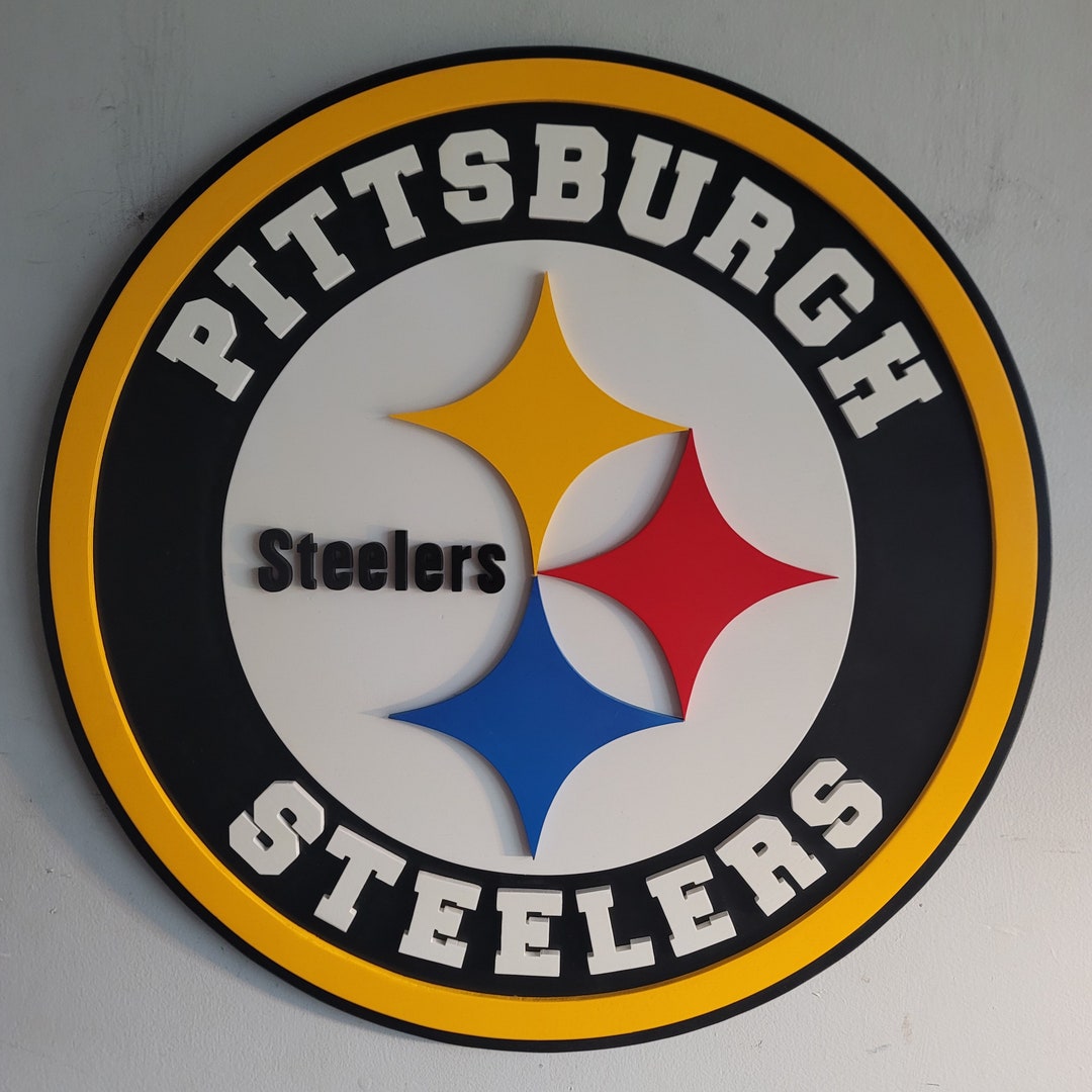 Pittsburgh Steelers Round Sign - Etsy