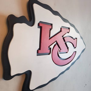 Kansas City Chiefs 2D Wood Sign - Etsy