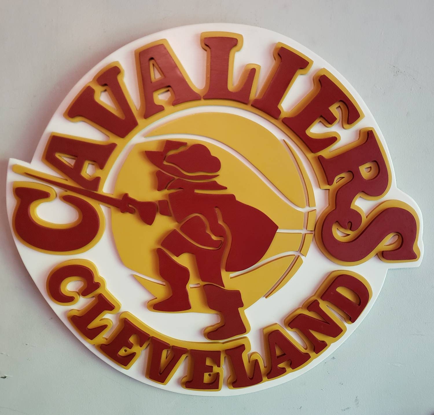 Cleveland Cavaliers Retro 70's Wood Logo Sign | Etsy