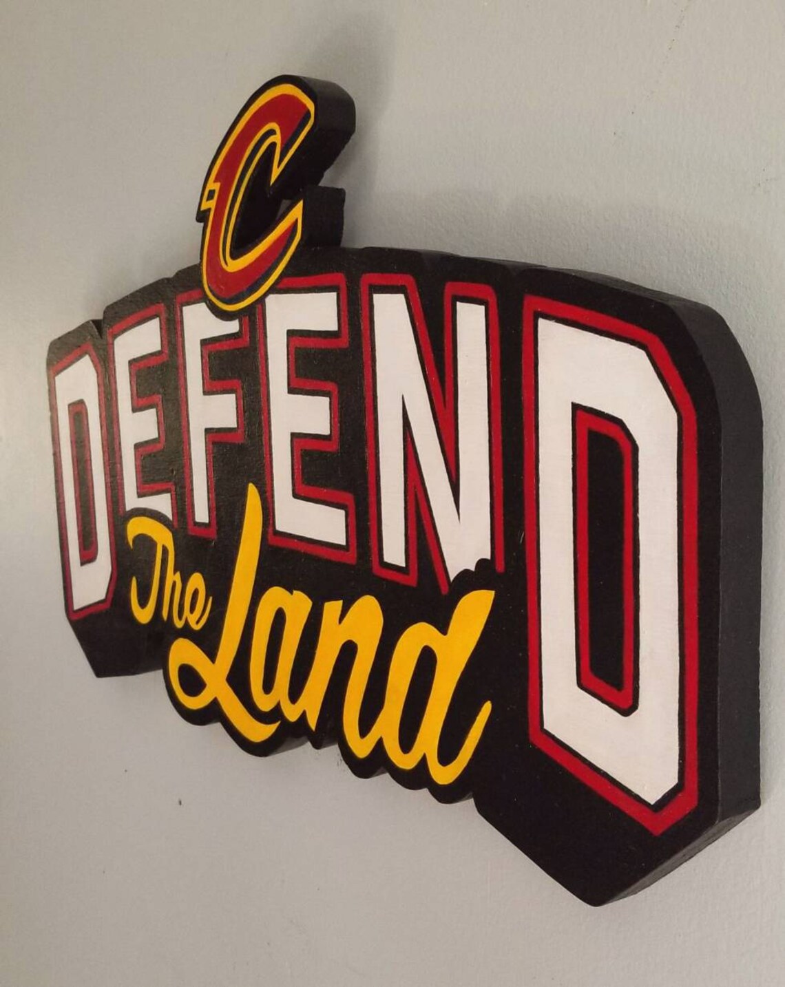 Defend the Land Handmade Cleveland Cavaliers Wood Sign - Etsy