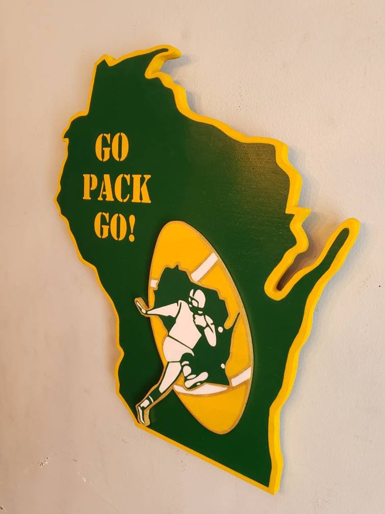 Green Bay Packers Retro Logo Sign - Etsy
