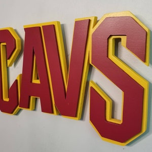 Cleveland Cavaliers Two Dimensional Font Sign - Etsy