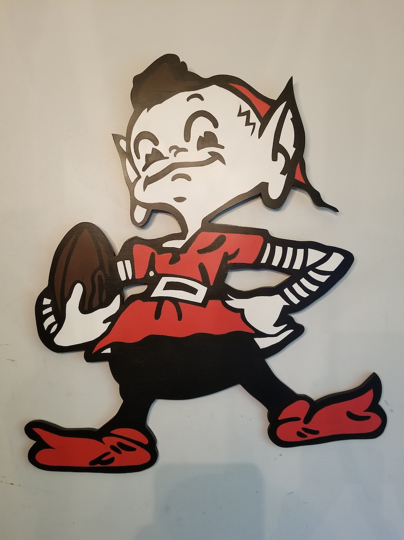 Cleveland Browns Elf Wood Sign - Etsy