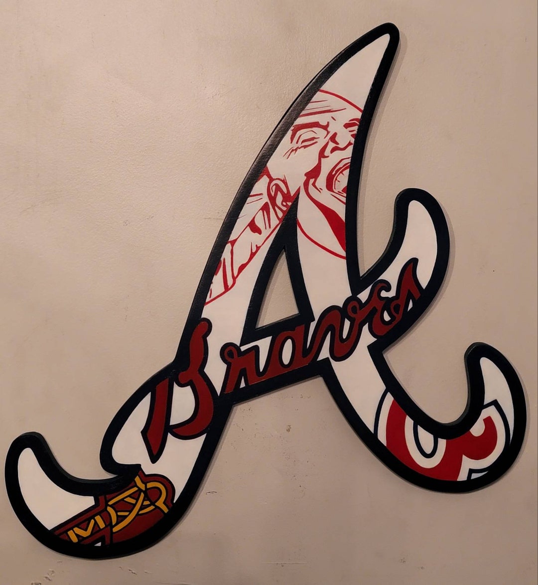 Atlanta Braves Wood Sign - Etsy