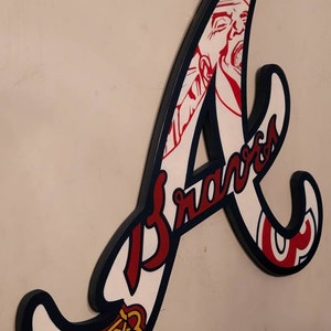 Atlanta Braves Wood Sign - Etsy