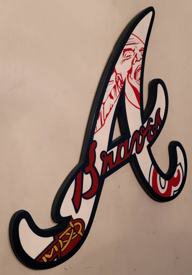 Atlanta Braves Wood Sign - Etsy