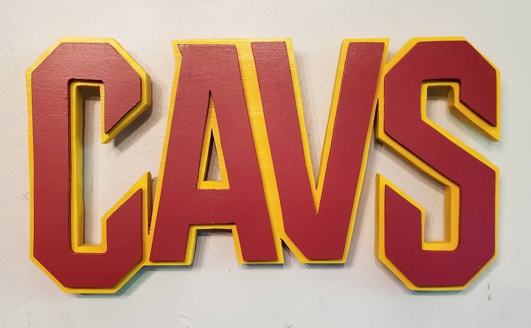 Cleveland Cavaliers Two Dimensional Font Sign - Etsy