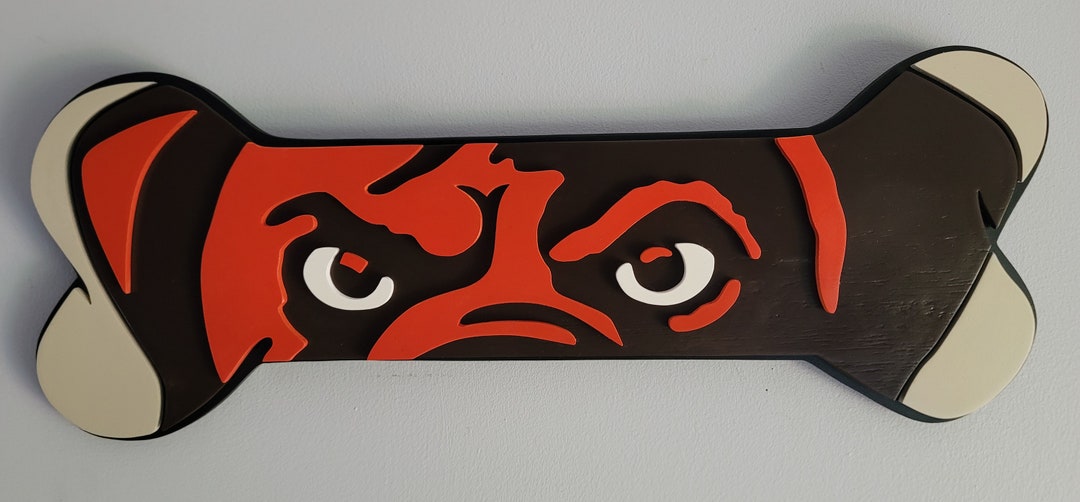 Cleveland Browns Dawg Pound Bone Sign - Etsy