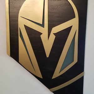 Vegas Golden Knight Two Dimensional Wood Sign - Etsy