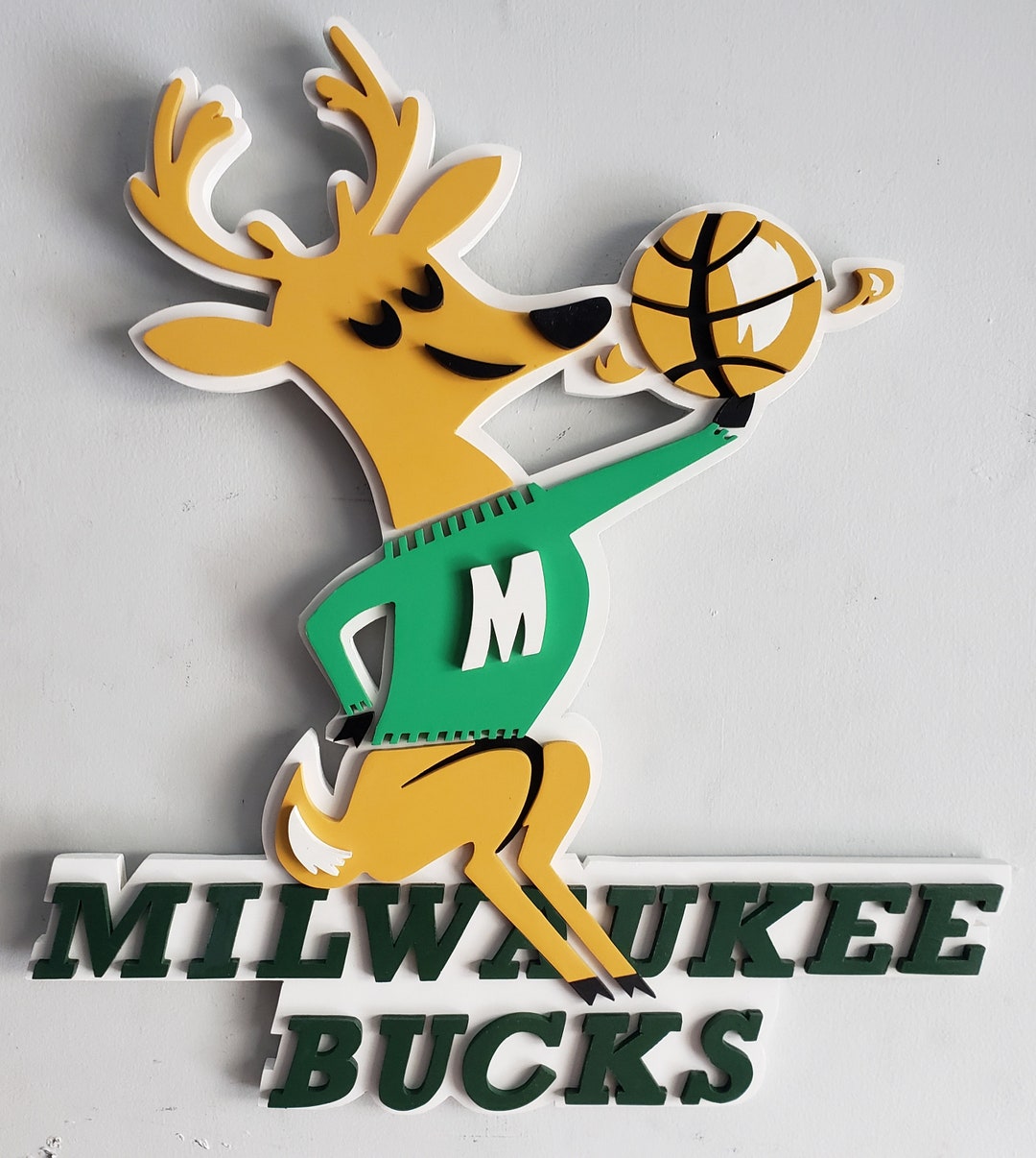Milwaukee Bucks Retro Wood Sign - Etsy
