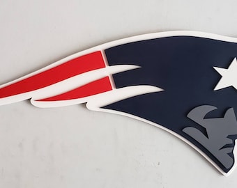 New England Patriots 3-D Wood Sign Hand Made - Etsy