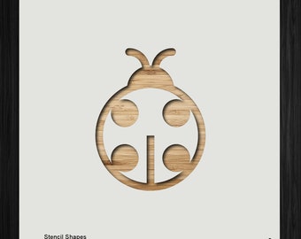 Ladybug stencil | Etsy