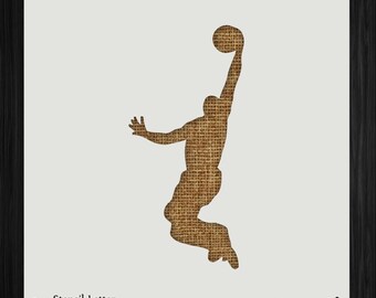 Basketball stencil | Etsy