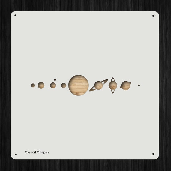 Solar System Stencil