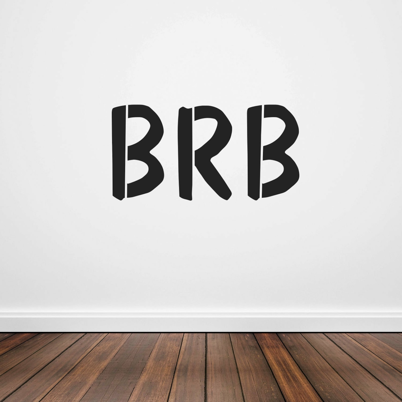 BRB Be Right Back Text DIY Plastic Stencil Acrylic Mylar - Etsy