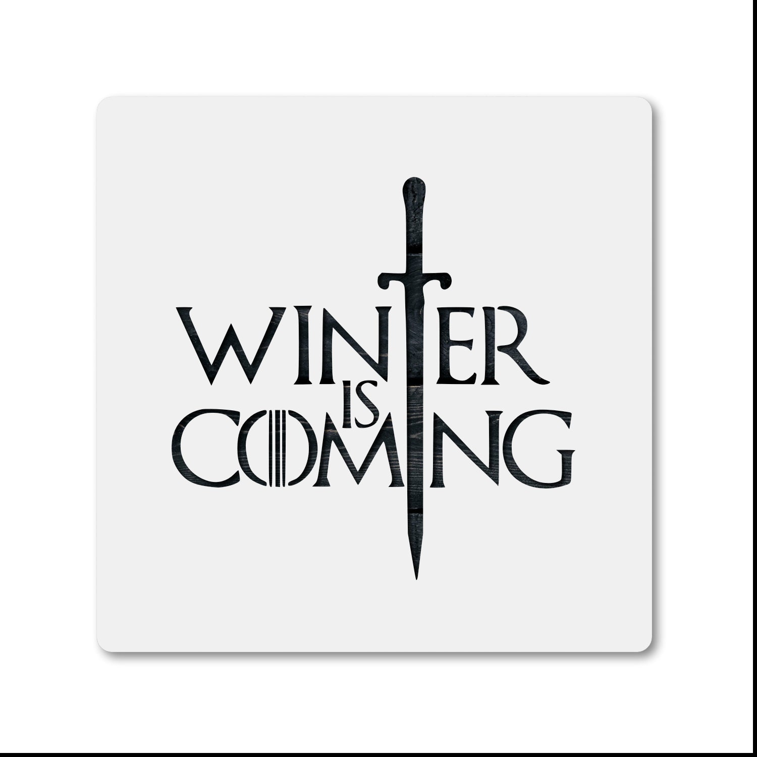 Winter Is Coming Stencil To Get Into The Winter Spirit, I Made A