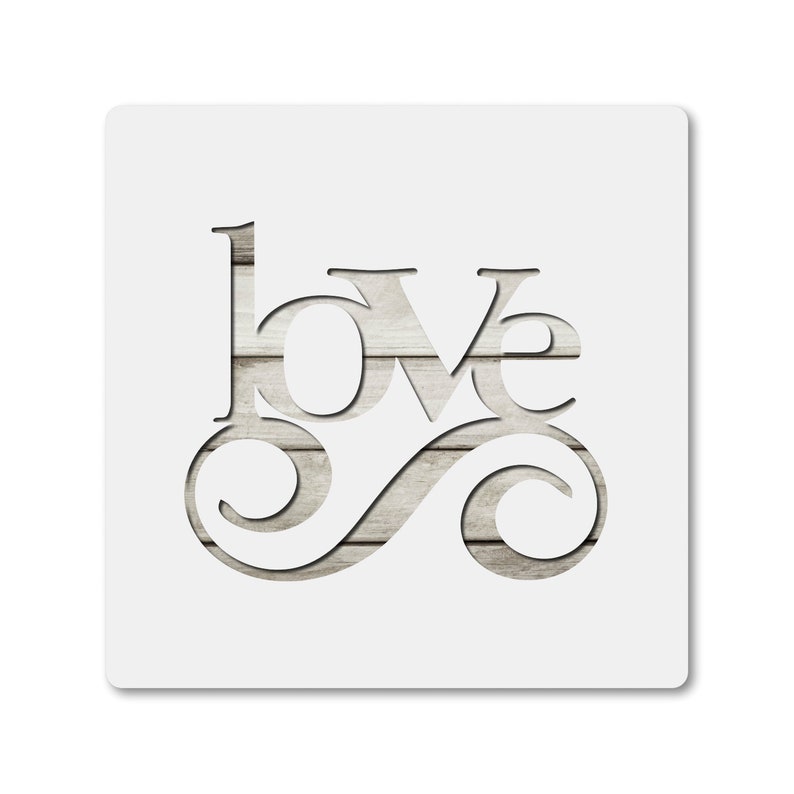 Love Word Stencil Plastic Mylar Stencil for Painting Walls | Etsy