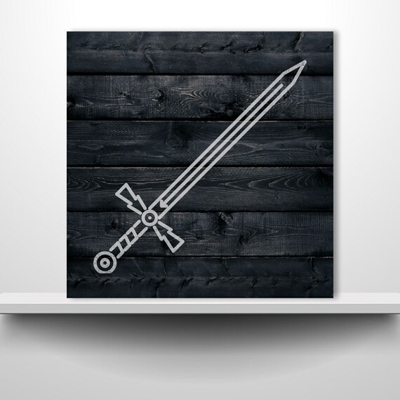 Sword War Stencil Plastic Mylar Stencil for Painting Walls - Etsy