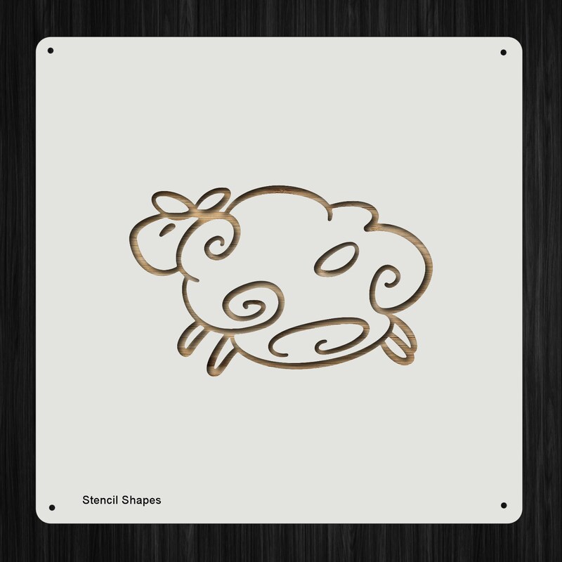 Sheep Stencil - Etsy