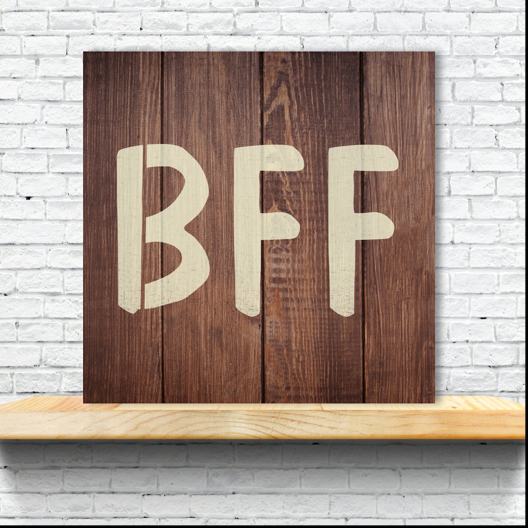 BFF, Best Friends Forever, Text, DIY Plastic Stencil Acrylic Mylar ...
