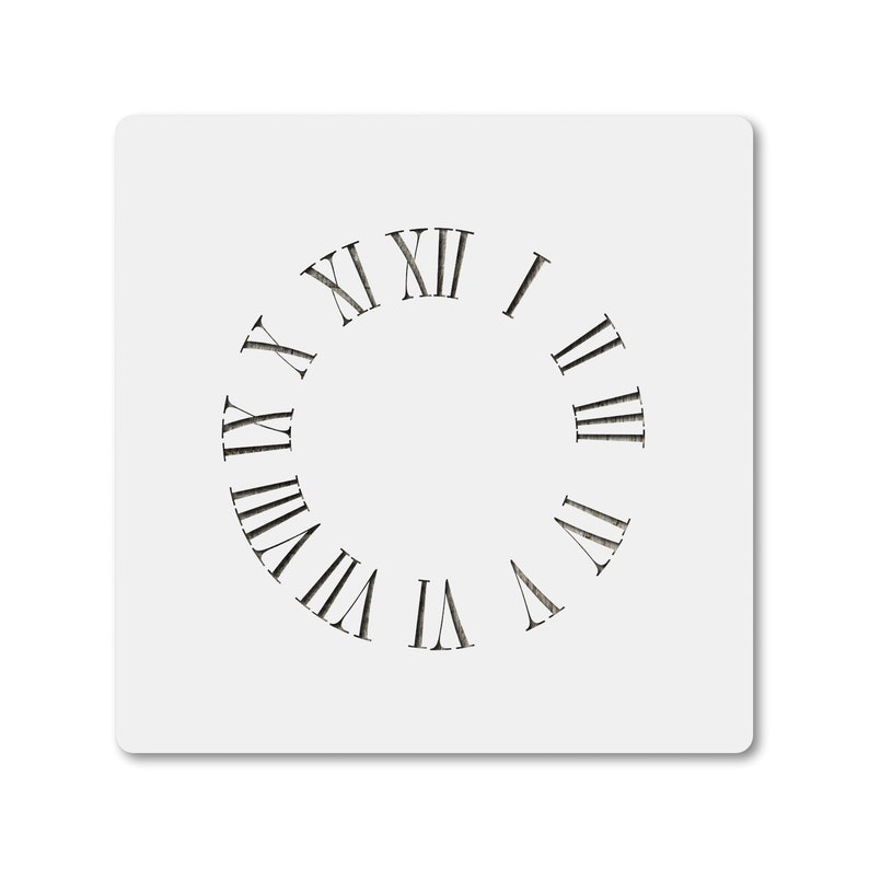 Roman Numeral Clock Face Numbers Stencil Plastic Mylar - Etsy