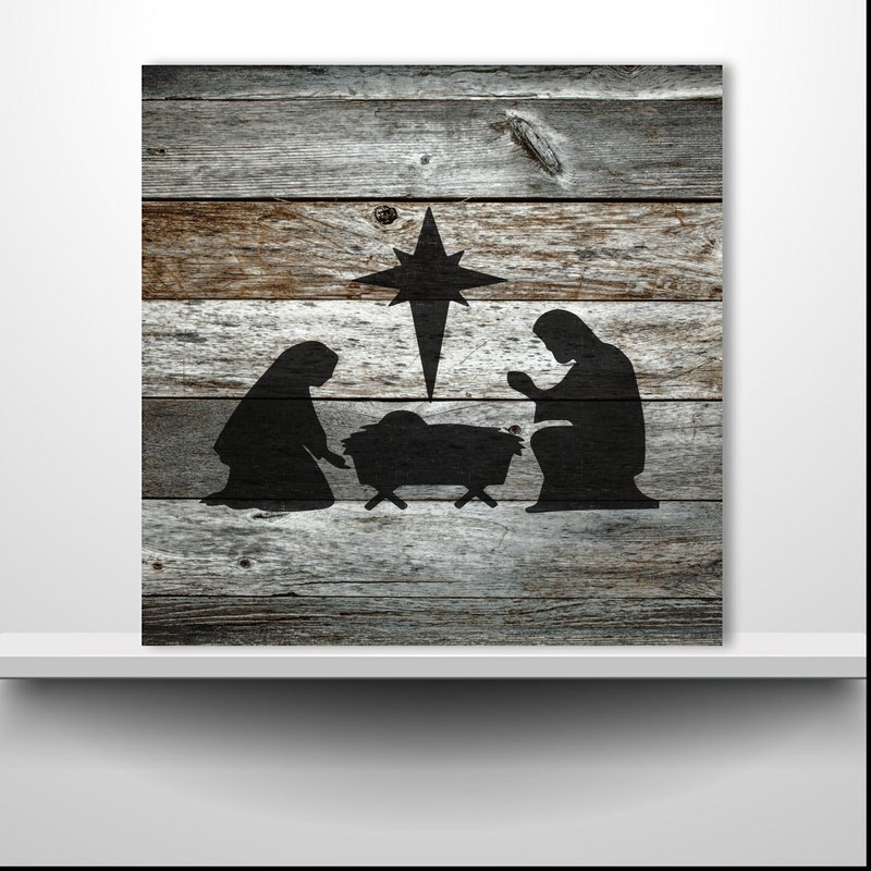 Nativity Stencil - Etsy