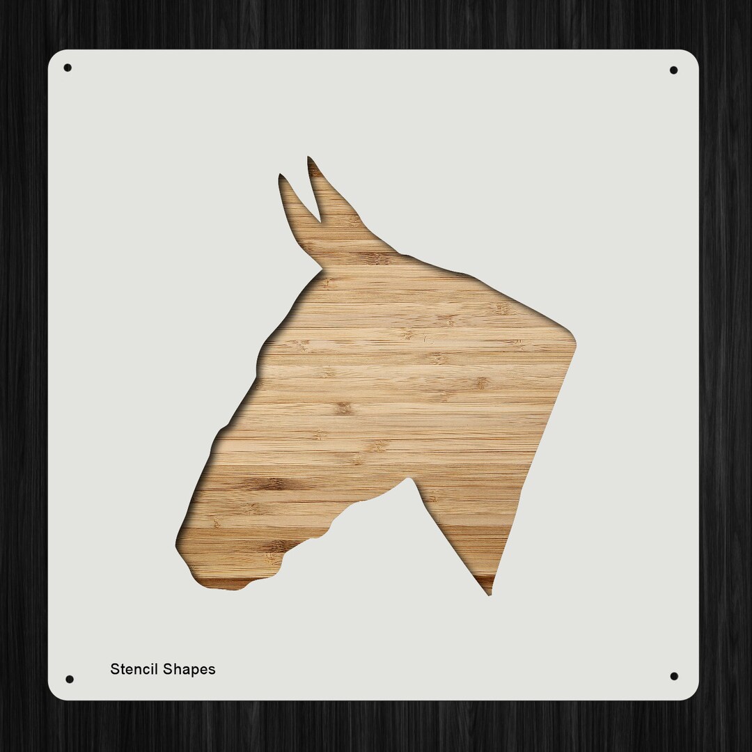 Mule Head Plastic Mylar Stencil Painting, Walls, Crafts, Signs, Large ...