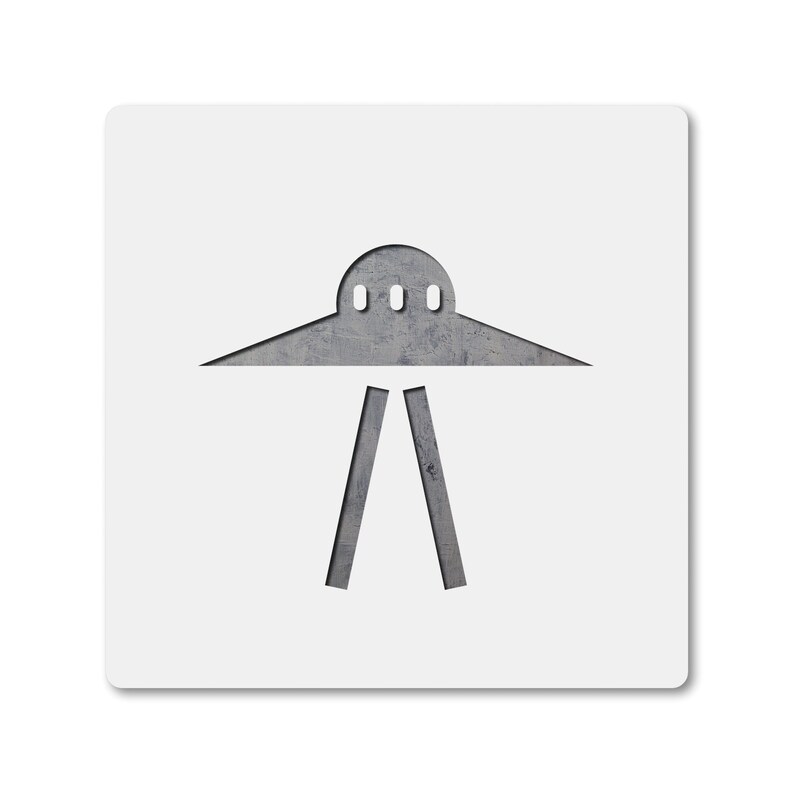 Ufo Abduction Stencil Plastic Mylar Stencil for Painting | Etsy