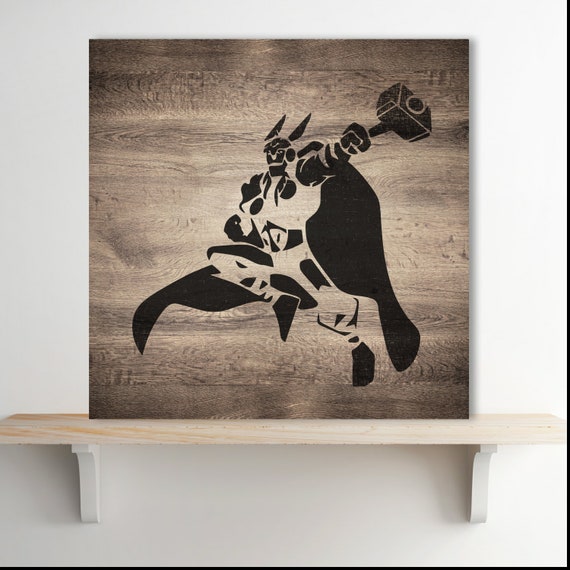 Thor Stencil Plastic Mylar Stencil for Painting Walls | Etsy