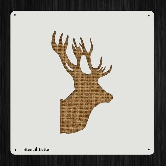 Elk Head Stencil