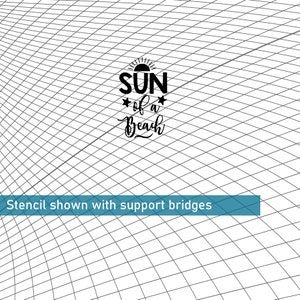 Sun of a Beach, Beach Mylar Stencil Reusable for Crafts and Decorations ...