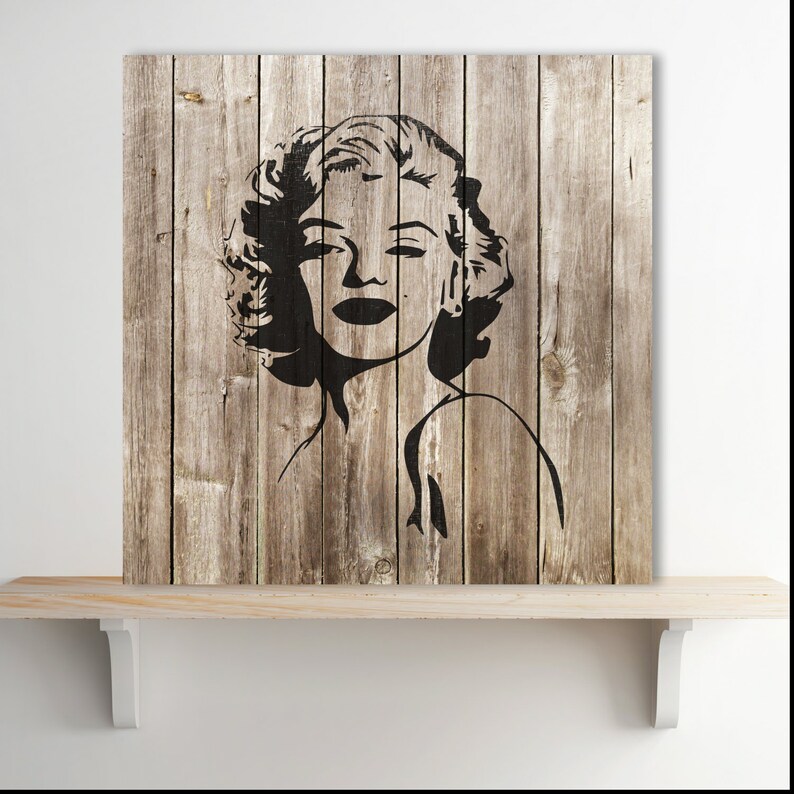 Marilyn Monroe Stencil Plastic Mylar Stencil for Painting | Etsy