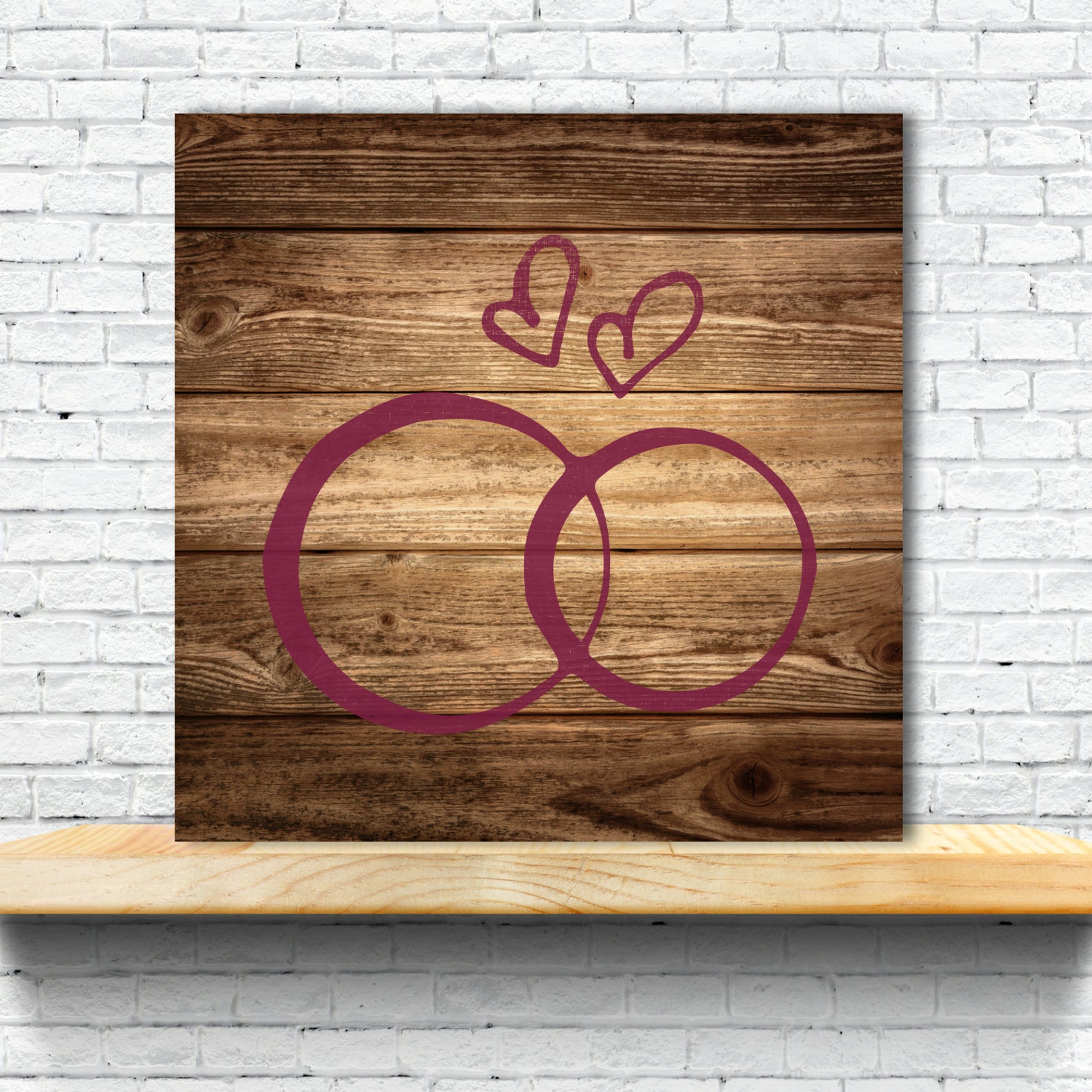 Wedding Ring Stencil Plastic Mylar Stencil for Painting - Etsy