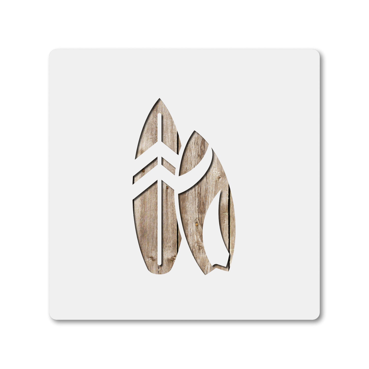 Surfboard Beach Stencil Plastic Mylar Stencil for Painting - Etsy