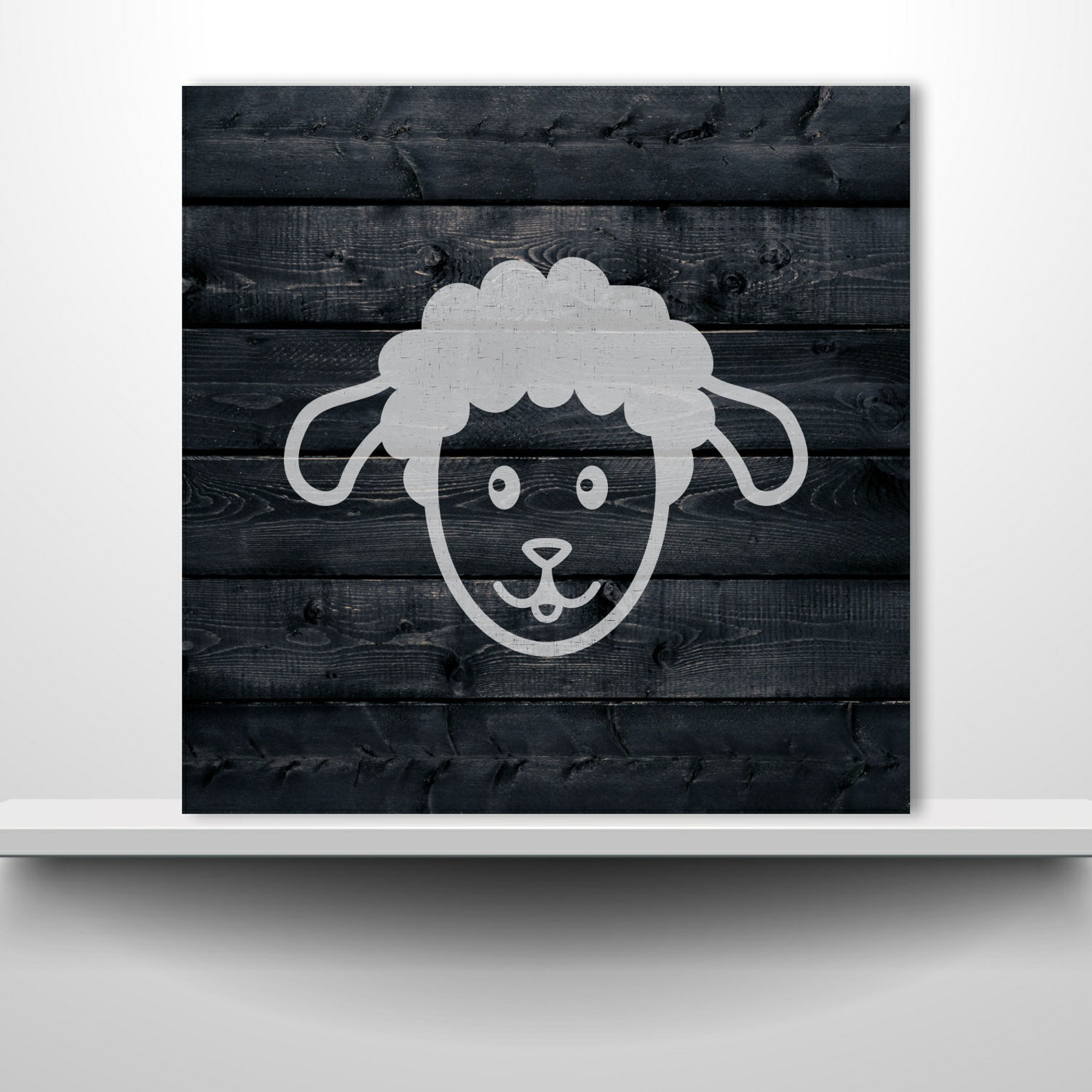 Sheep Face Stencil Plastic Mylar Stencil for Painting Walls | Etsy