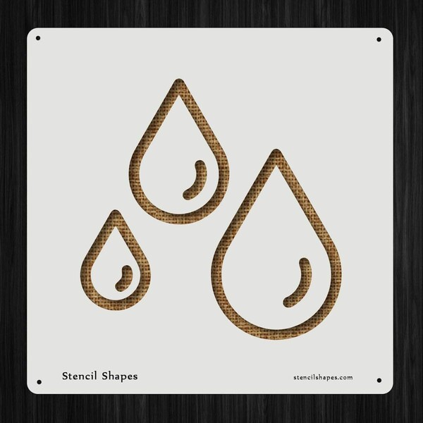 Rain Stencil - Etsy