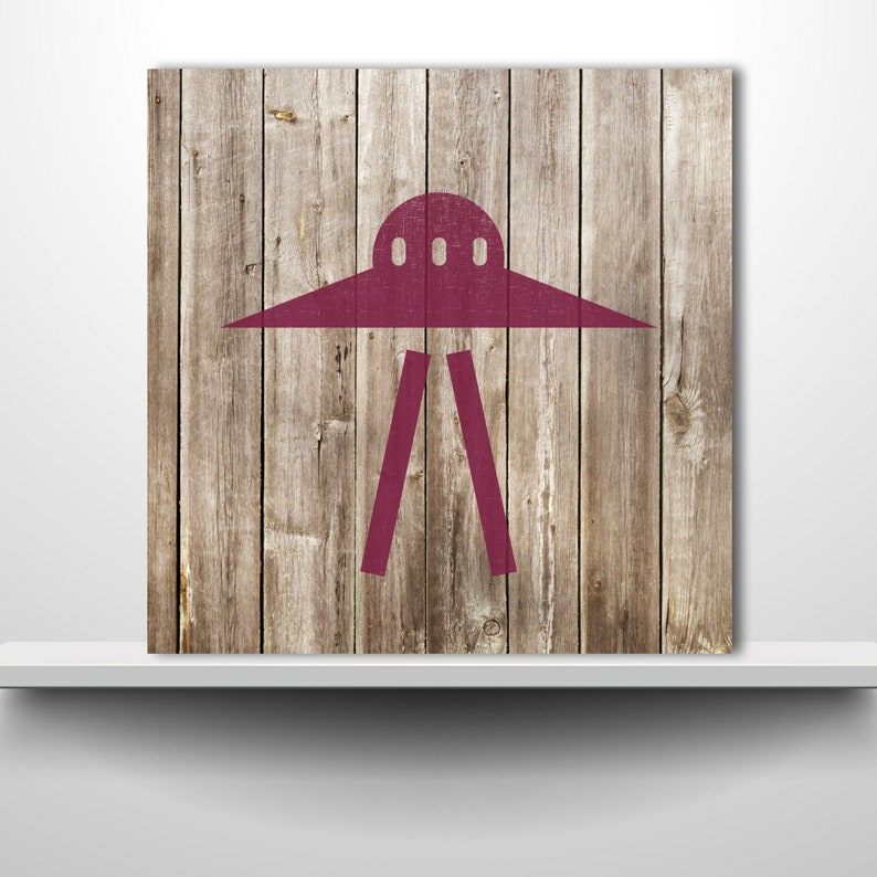 Ufo Abduction Stencil Plastic Mylar Stencil for Painting | Etsy