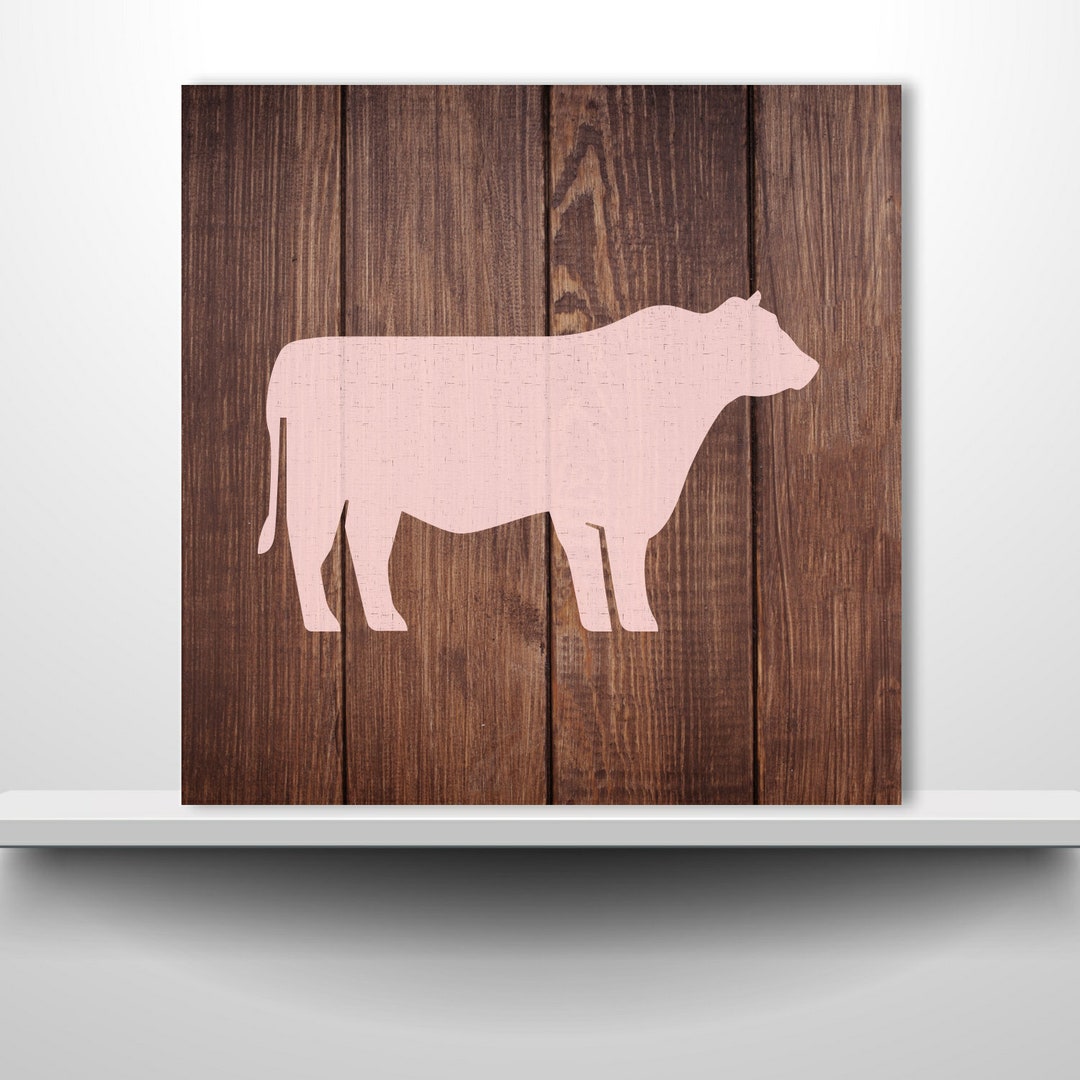 Cow Angus Beef, Stencil Plastic Mylar Stencil for Painting, Walls ...
