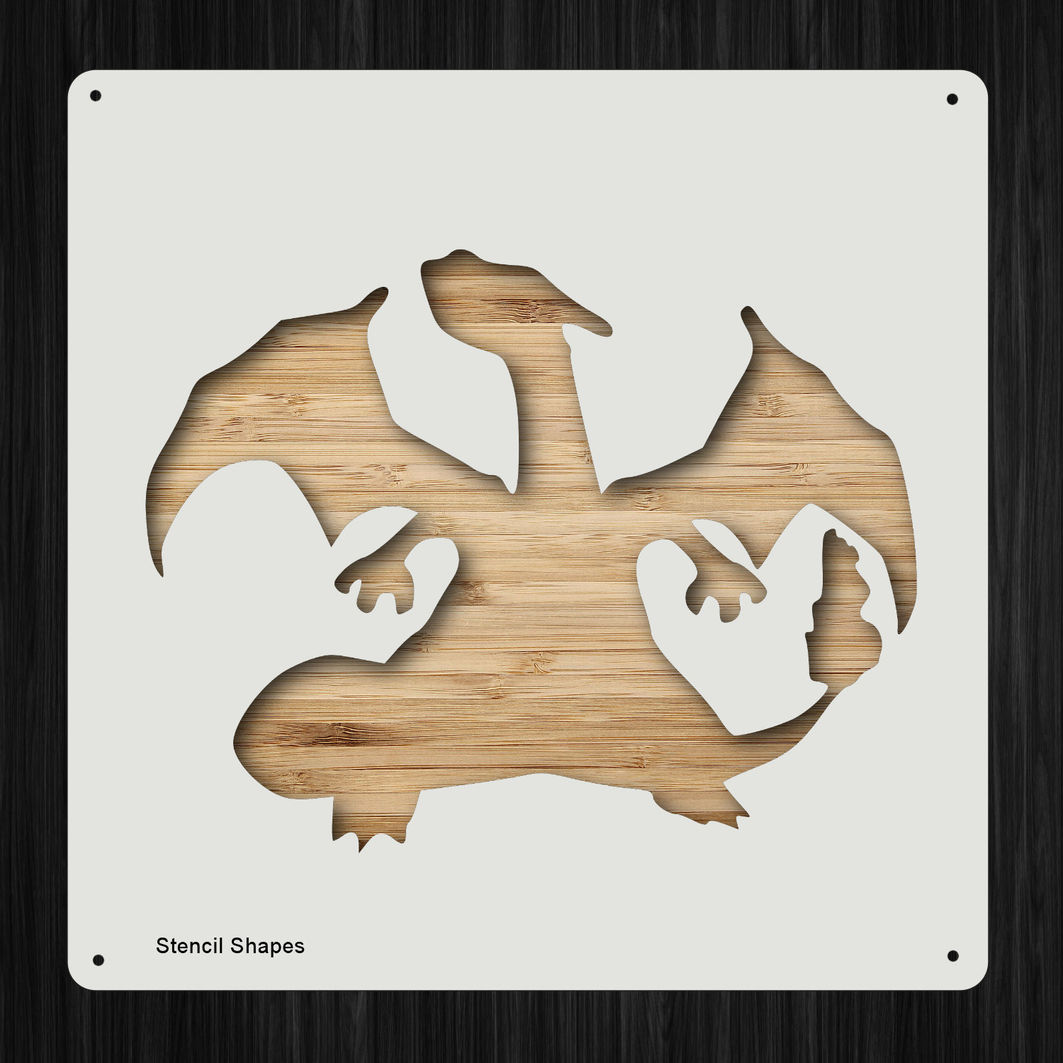 Charizard Pokemon, Stencil Plastic Mylar Stencil for Painting, Walls ...