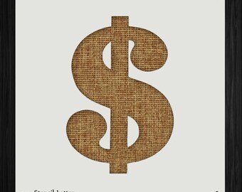 Dollar Stencil | Etsy