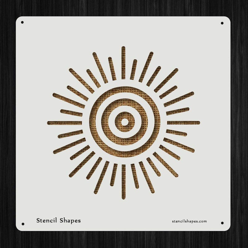 Sun Stencil - Etsy
