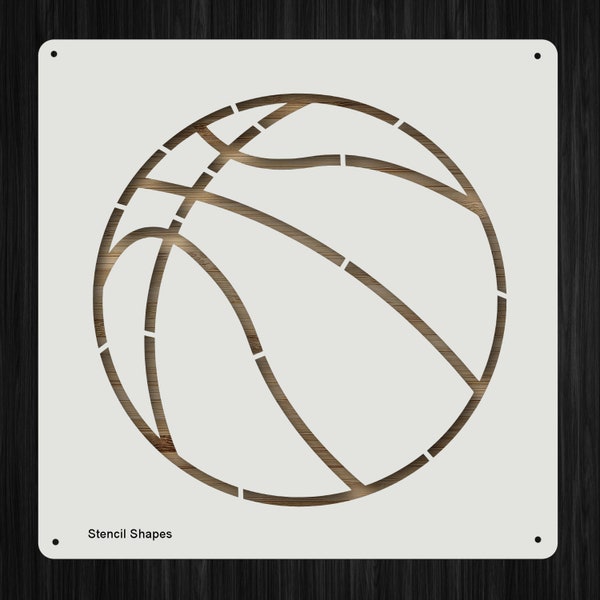 Basketball Wall Stencils - Etsy