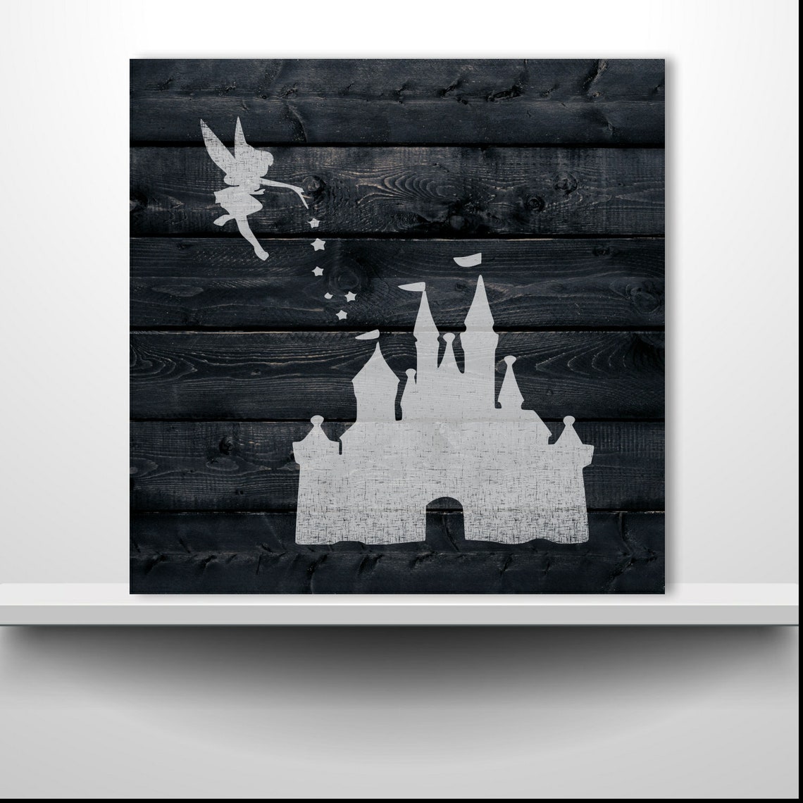 Disney Castle Tinkerbell Stencil Plastic Mylar Stencil for | Etsy